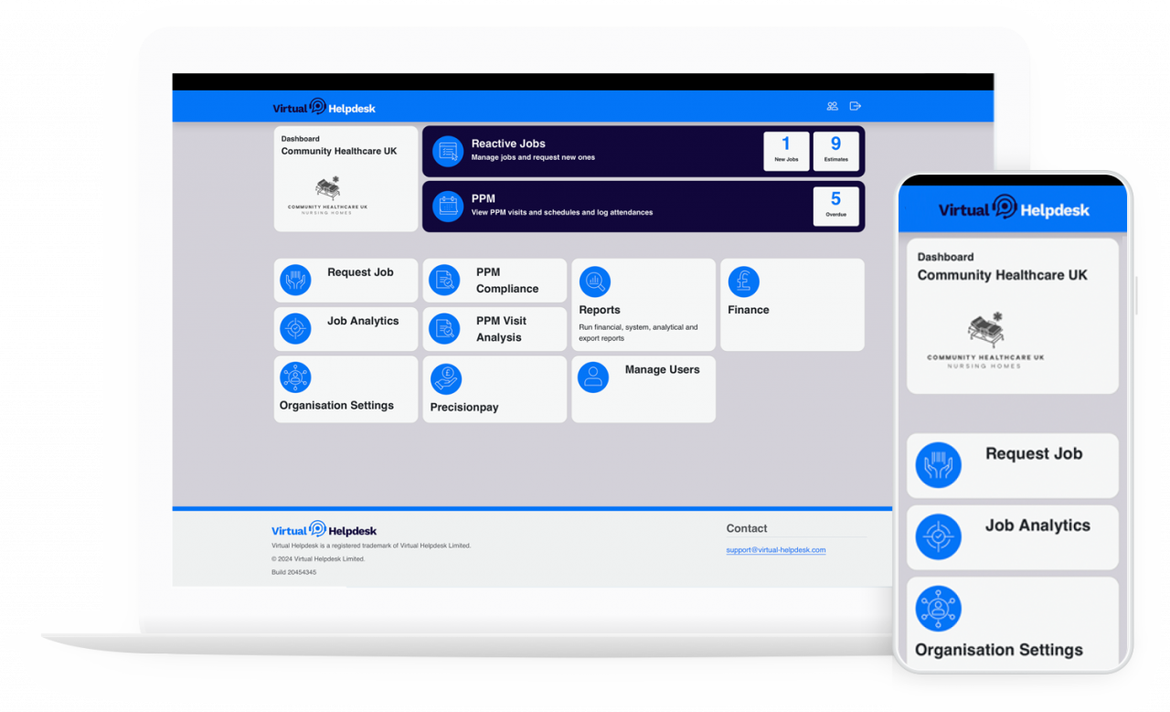 Computer Aided Facility Management (CAFM) Software Virtual Helpdesk ...